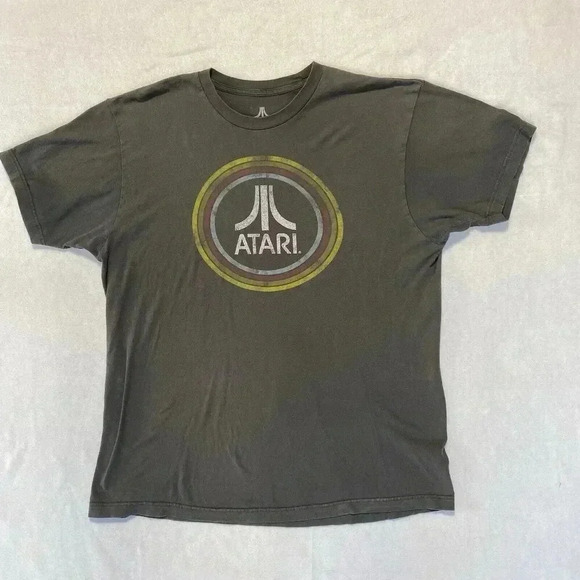atari | Shirts | Vintage Atari Tshirt Mens Large Gray 8s Retro Style 00 ...